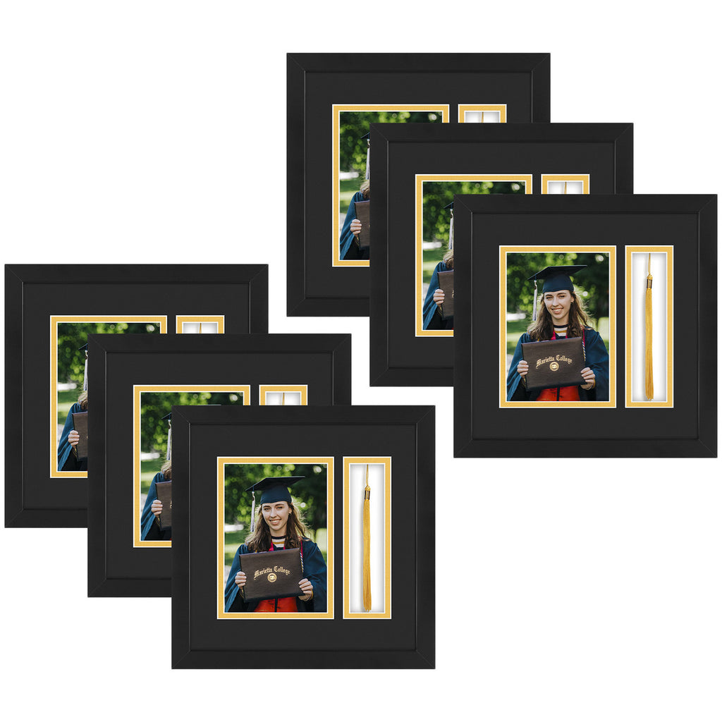 Clearance 10X10 Diploma Frames for 5X7 Photo And Tassel Holder with Bl ...