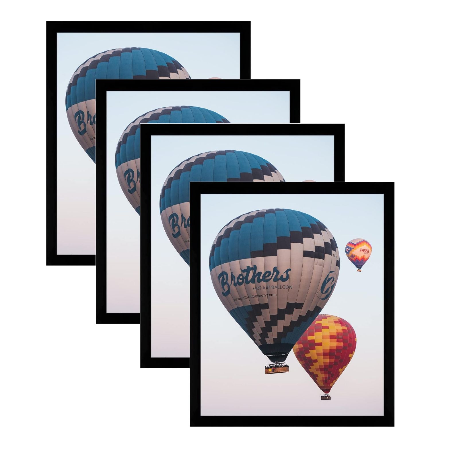 20x24 Wood Frame for 20x24 Picture Black (4 Pcs per Box)– Mat Board Center