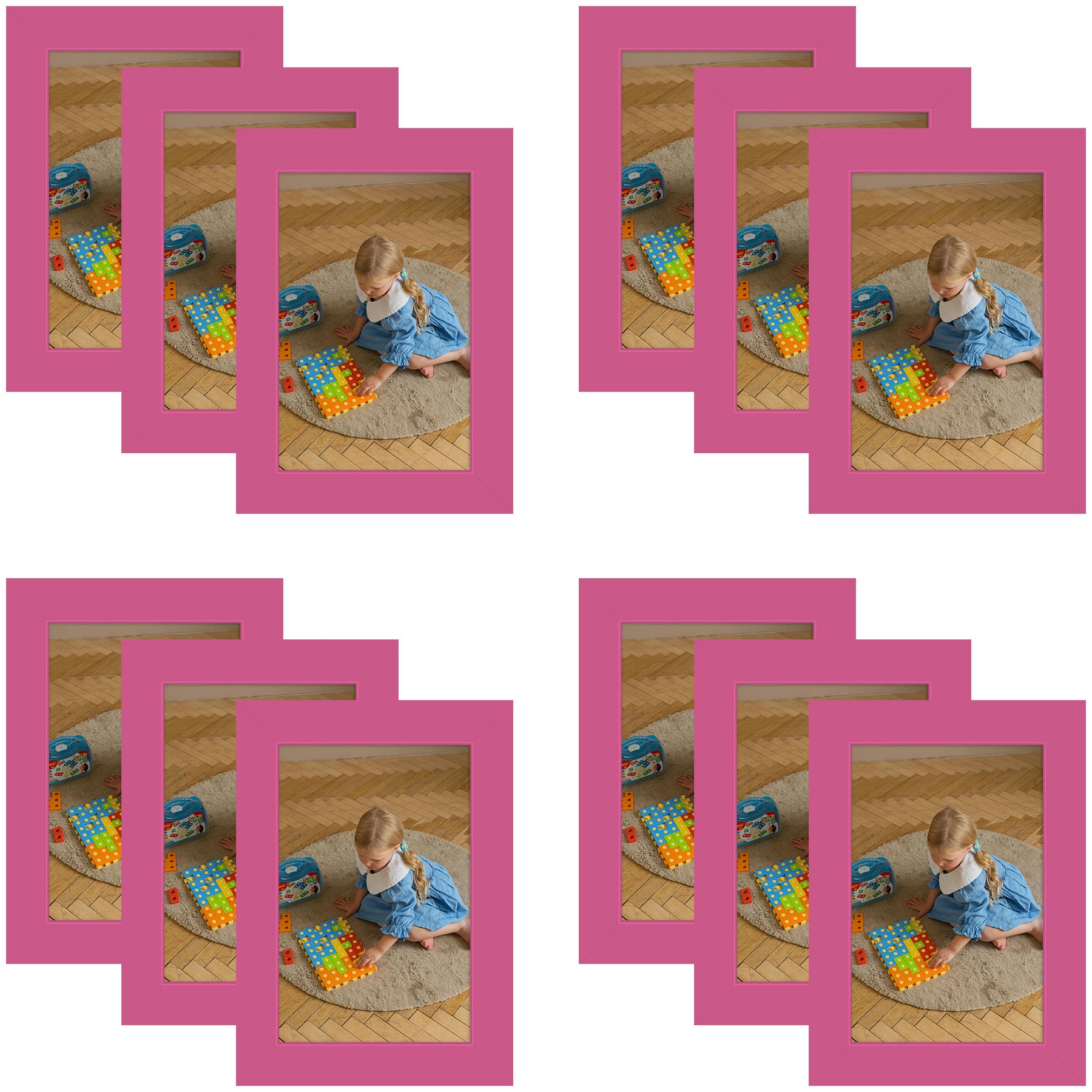 4x6 Picture Frames with Real Glass - 12-Pack– Mat Board Center